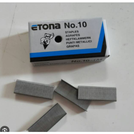 Jual Isi Staples Etona No 10 Ecer / Refill Stapler Kecil No 10 - 1 Pcs ...
