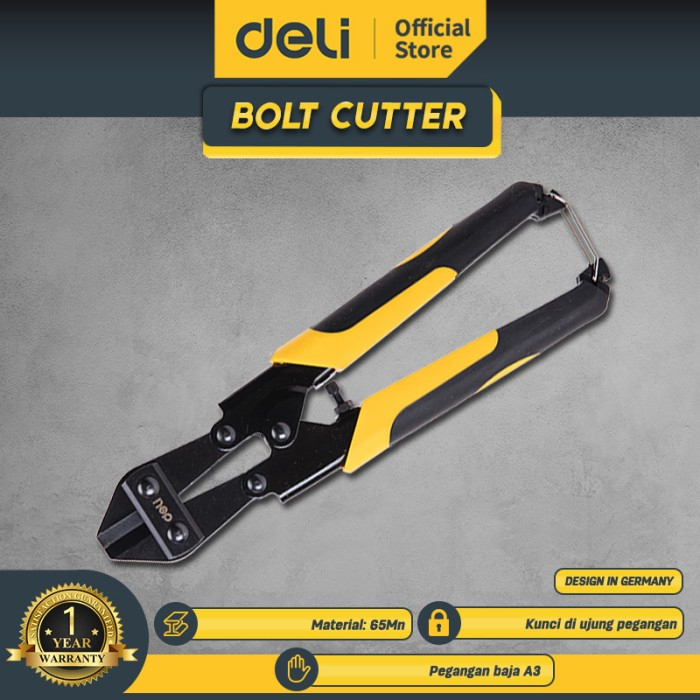 Jual Deli Bolt Cutter / Tang Pemotong Baut 8" Cr-Mo Alat Perkakas ...