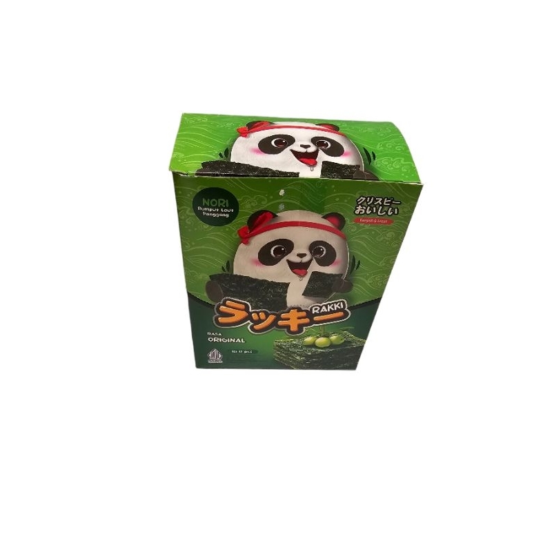 Jual Nori Rumput Laut Panggang Rakki box isi 12 pcs | Shopee Indonesia
