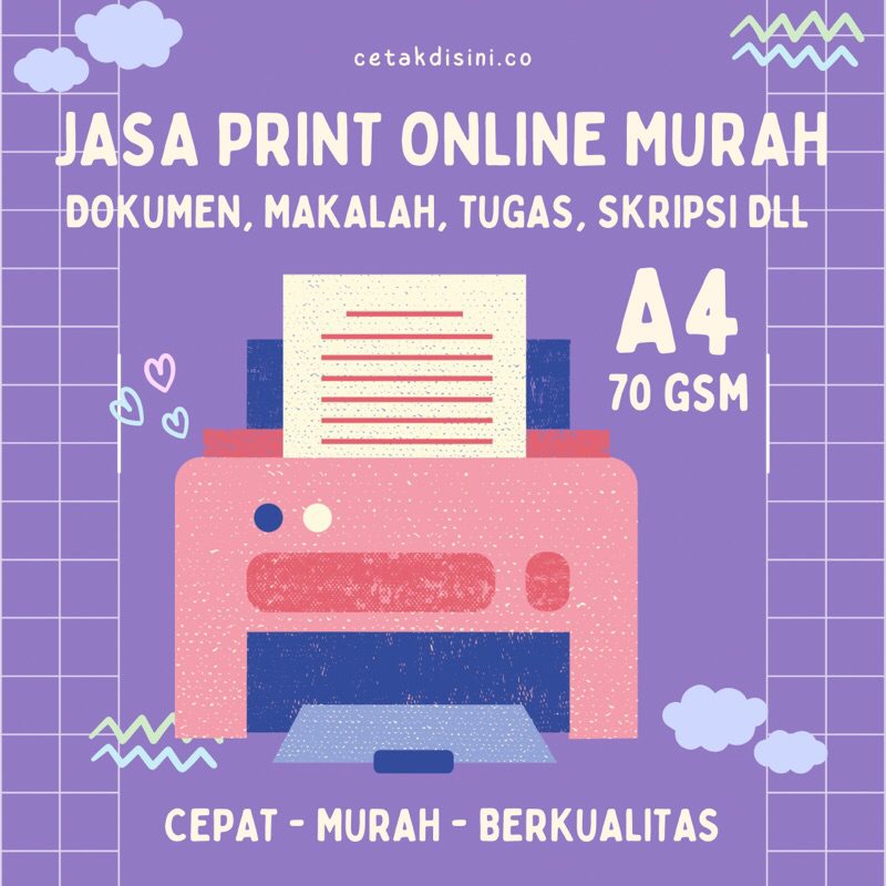 Jual Jasa Print Online A4 Tugas Makalah Skripsi Buku Dokumen Murah ...