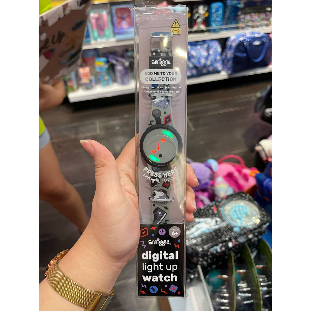 Jual SMIGGLE BESTIES LIGHT UP DIGITAL WATCH GREY - JAM TANGAN SMIGGLE ...