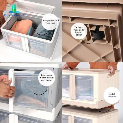 Jual Olymplast Folding Box - Storage Box Lipat Folding Container Box ...