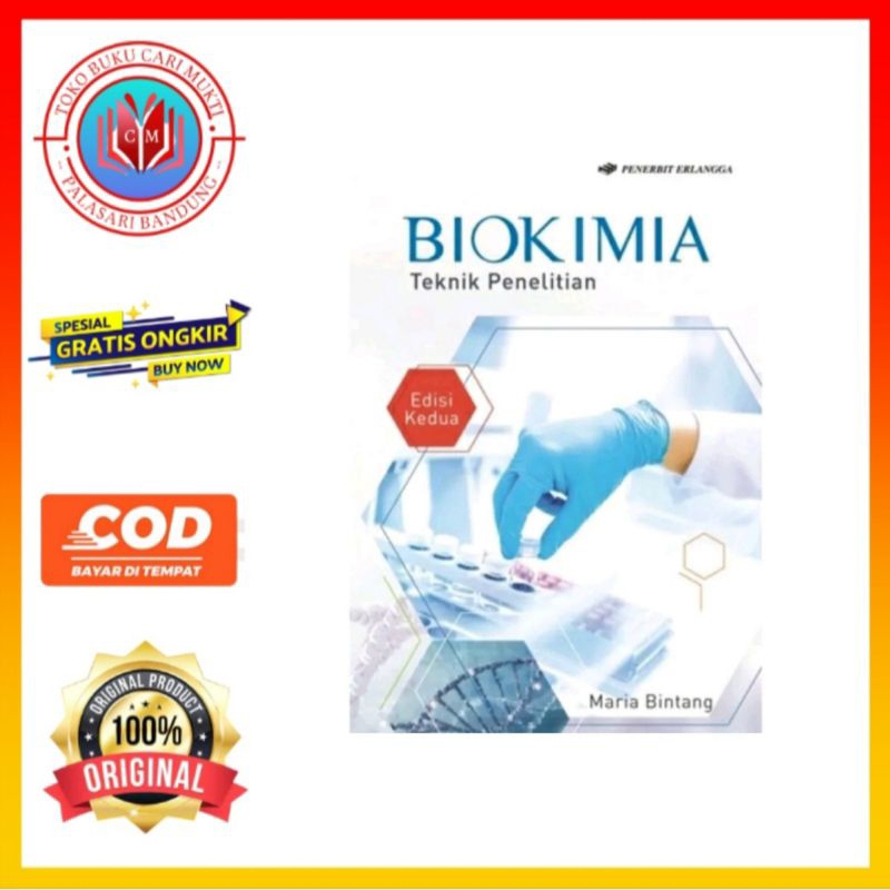 Jual Erlangga Buku Biokimia Teknik Penelitian Edisi 2 Buku Original ...