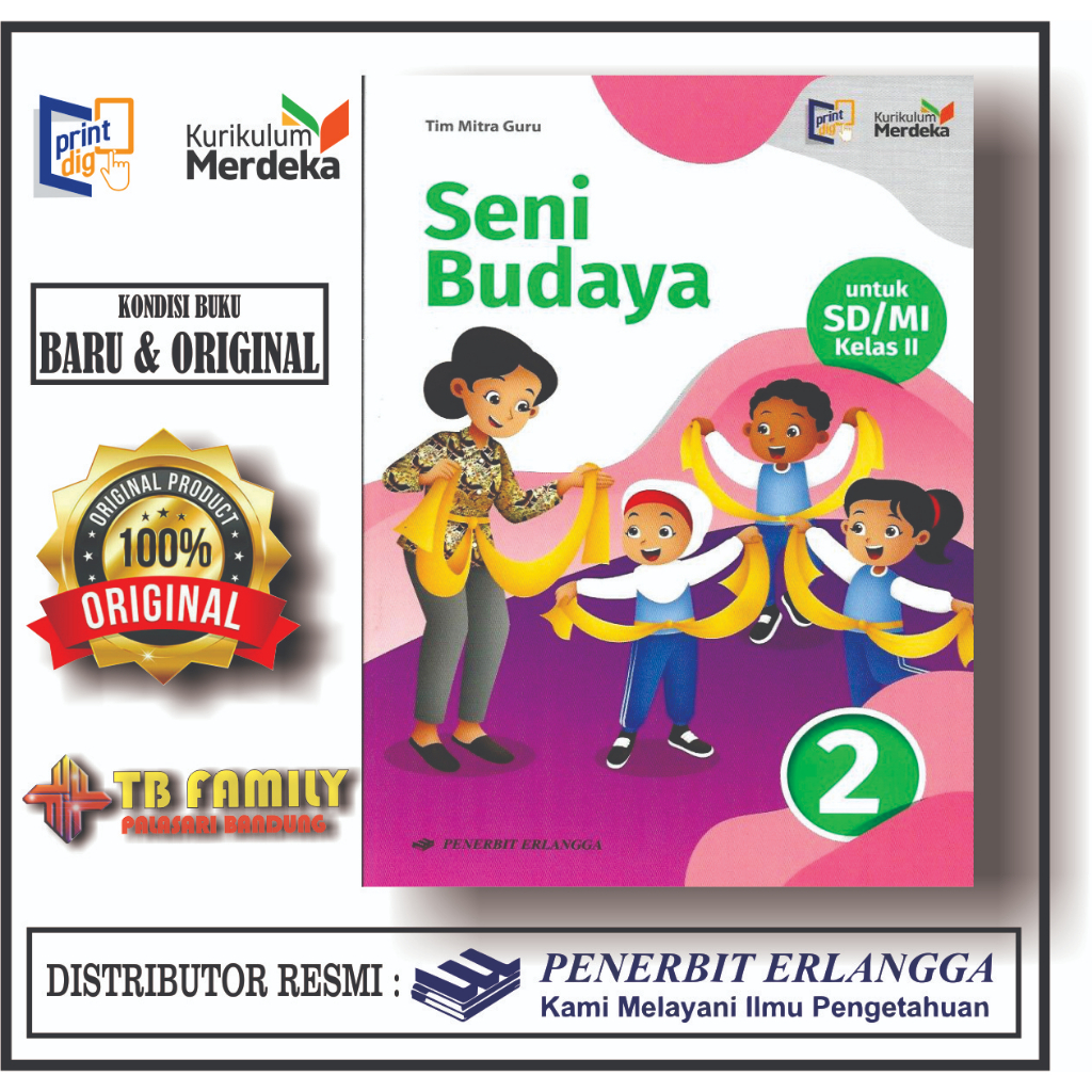 Jual Buku Paket Kurikulum Merdeka KURMER Kelas 2 SD/Mi Penerbit Erlangga | Shopee Indonesia