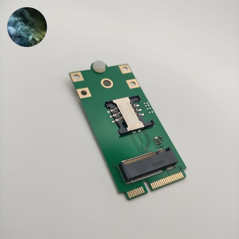 Jual Adapter Mini Pcie to Ngff M.2 key B with SIM card Wwan Modem ...