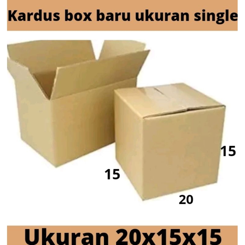 Jual Kardus Packing Box Polos Ukuran 20x15x15 | Shopee Indonesia