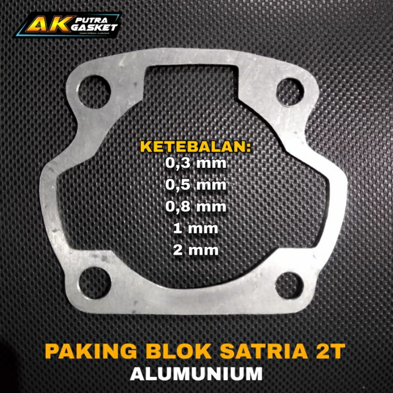 Jual Paking Blok Satria 2T Alumunium / Packing Gasket Perpak Suzuki Satria 2 Tak Almunium ...