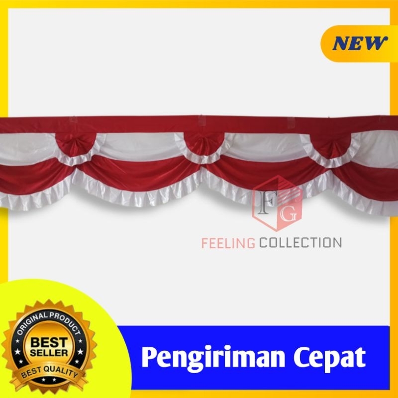 Jual Bendera Background Polos Putih Merah Anak Untuk Kemeriahan HUT ...