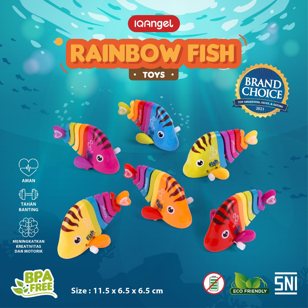 Jual Mainan IQ Angel Rainbow Fish Toys / Mainan Anak / Mainan Edukasi ...