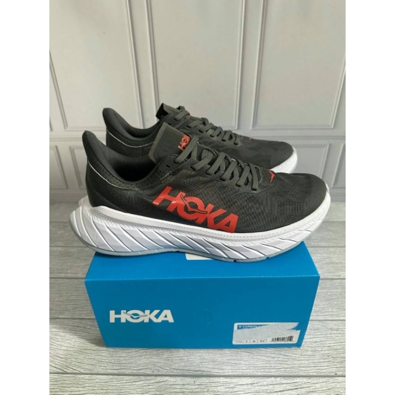 Jual Sepatu Running Hoka One One Carbon X2 Grey Red White | Shopee ...