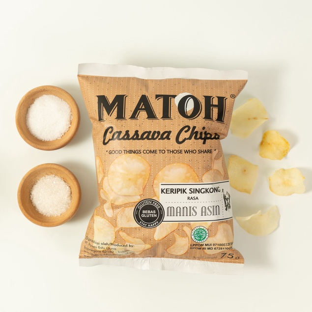 Jual MATOH Cassava Chips Flavor Manis Asin / Sweet Salty 75gr | Shopee Indonesia