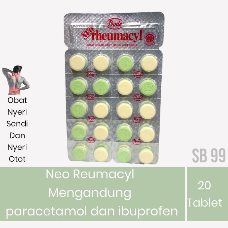 Jual Neo reumacyl obat nyeri otot dan nyeri sendi isi 20 | Shopee Indonesia