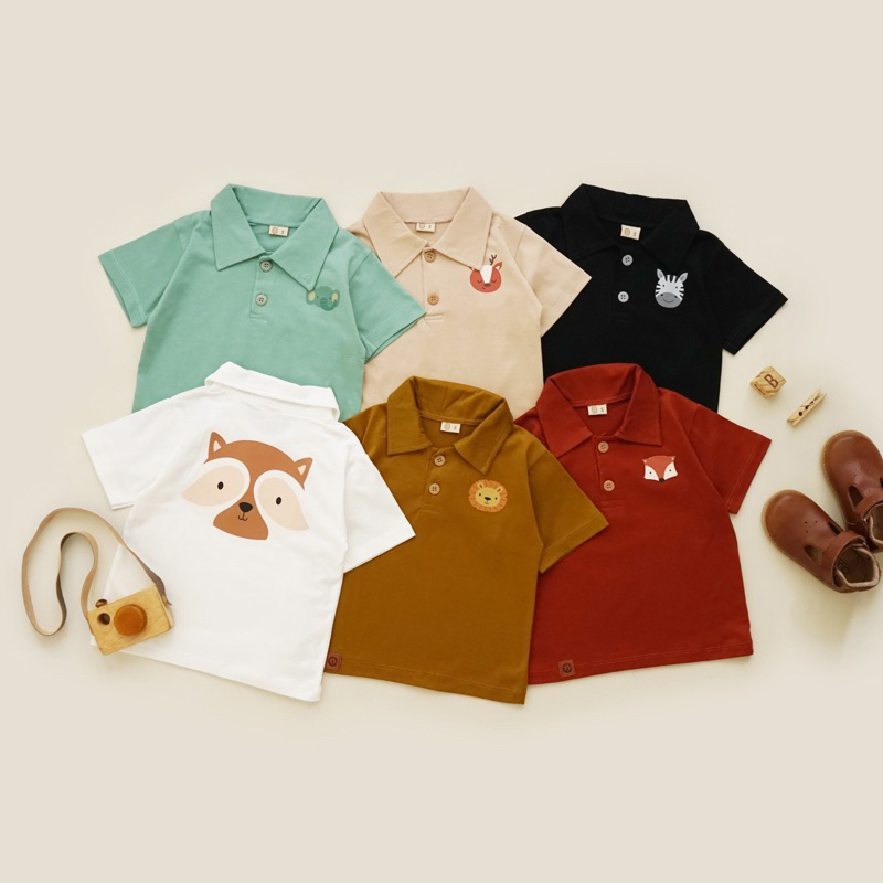 Jual BABYMOI | TOM POLO SHIRT | Kaos Berkerah Anak Sablon Animal ...