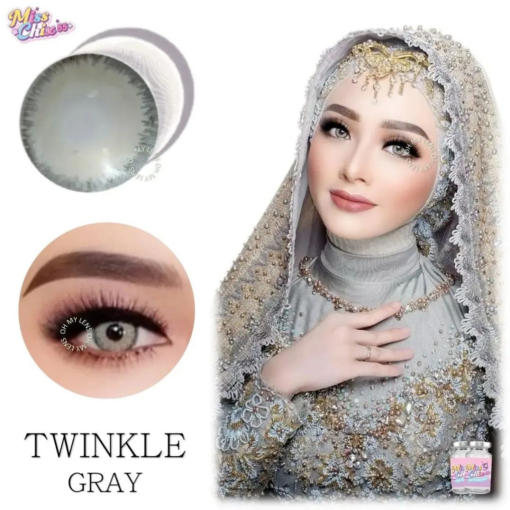 Jual softlense TWINKLE GRAY soflens minus softlens normal contact lens ...