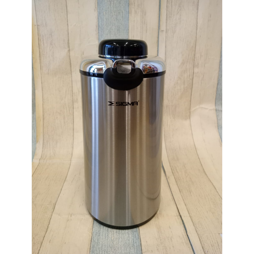 Jual Sigma Termos Pencet Kaca 1,3 Liter Stainless Polos Silver | Shopee ...