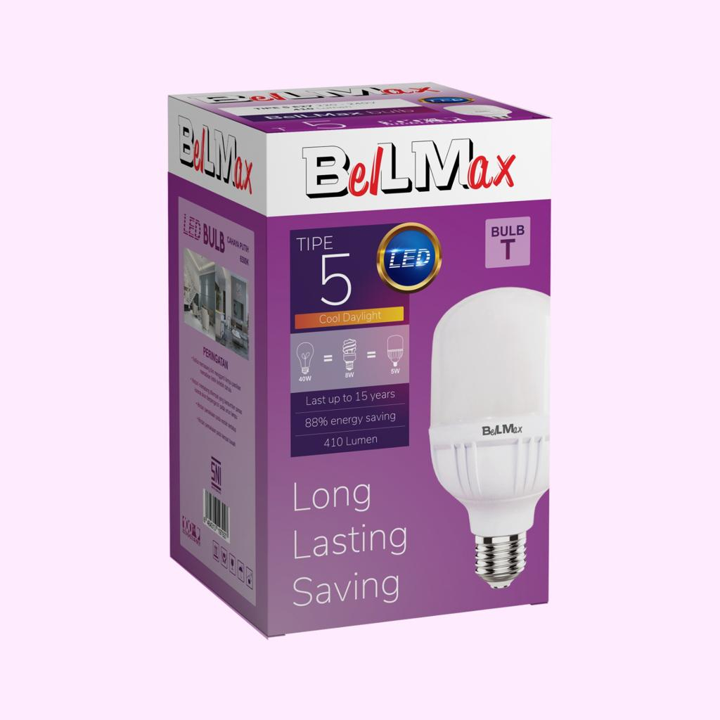 Jual Lampu Bellmax T-bulb 5 watt Murah grosir ber SNI | Shopee Indonesia