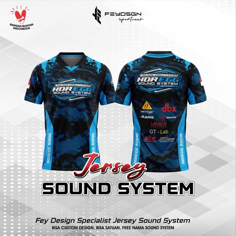 Jual [ BISA SATUAN ] Jersey Sound System Custom Full Printing | Shopee ...