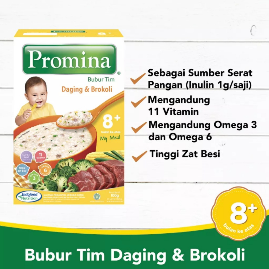 Jual PROMINA Bubur Tim 8+ 100gr x 1pcs | Shopee Indonesia