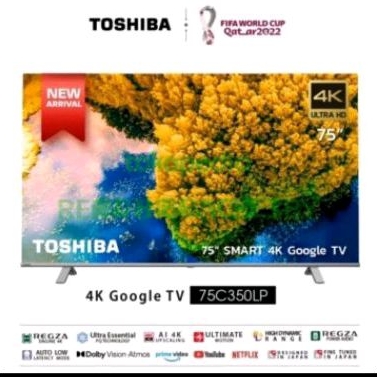 Jual Toshiba 75 inch Terbaru UHD 4K Google TV 75C350LP Garansi Resmi ...