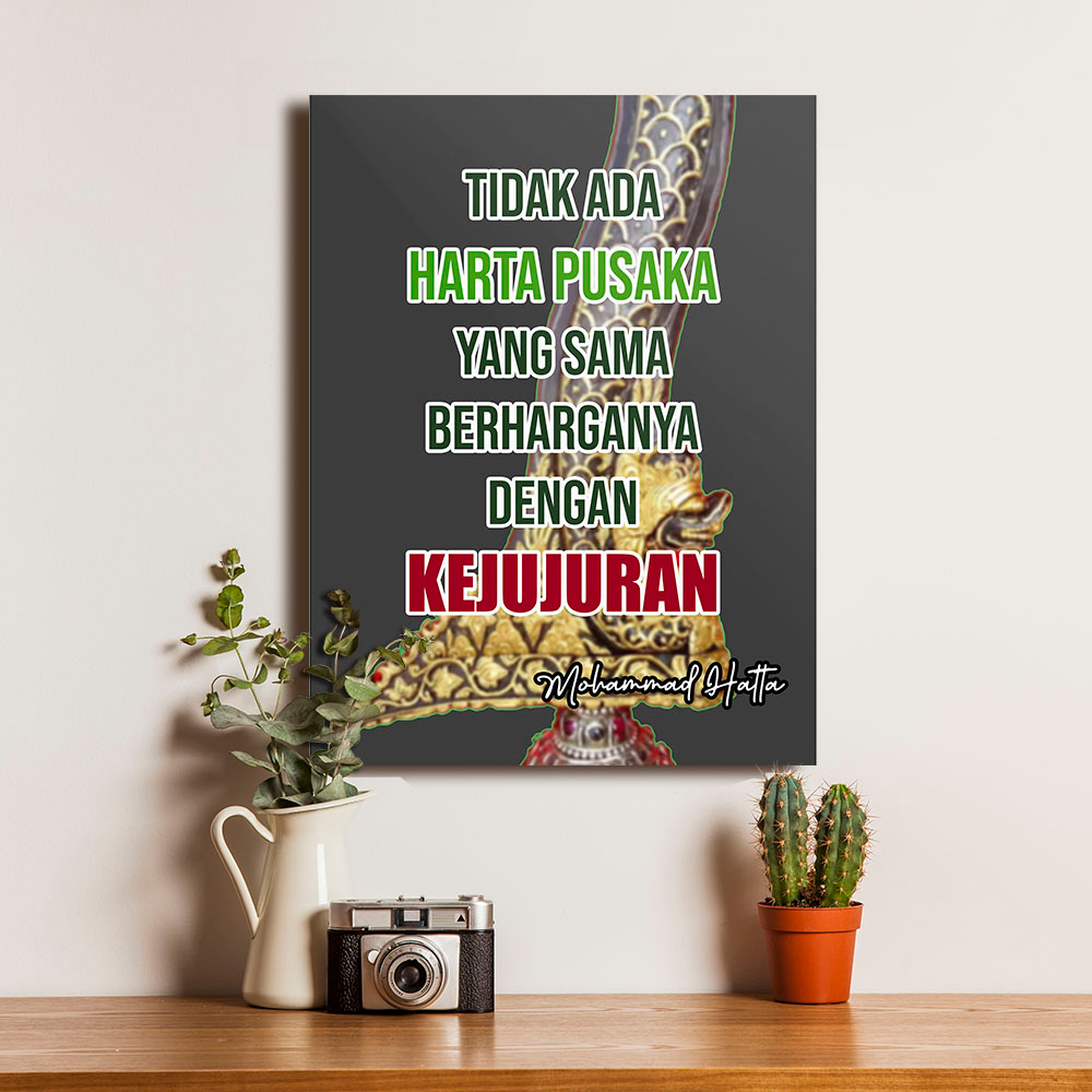 Jual Poster Quotes Keris Jawa Jawir Tidak Ada Harta Pusaka yang Sama ...