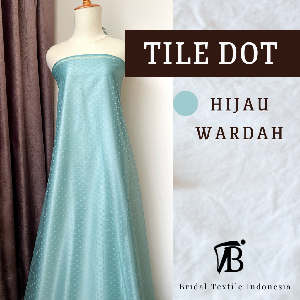 Jual Kain Bahan Brokat Soft Tile Tille Tulle Dot Polkadot Dotty Bintik ...