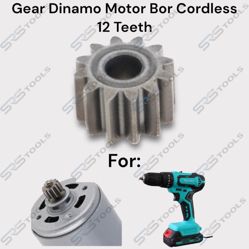 Jual Gear / Gigi Dinamo Motor Pengganti Bor Cordless 12 Teeth 12V 20V ...