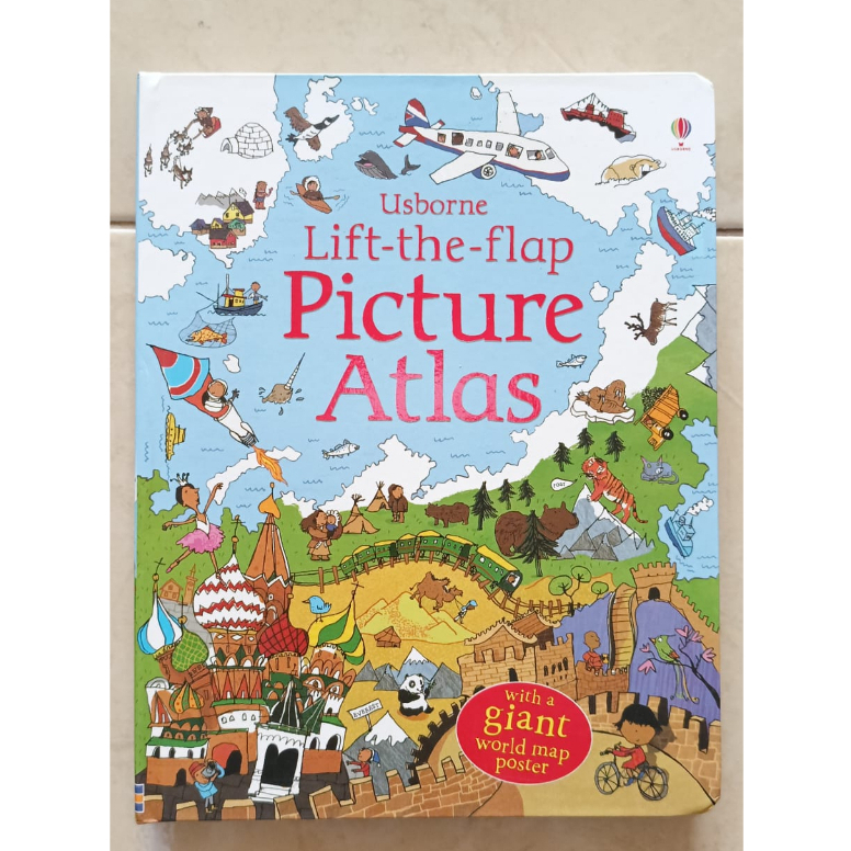 Jual Usborne Lift-the-flap Picture Atlas | Shopee Indonesia