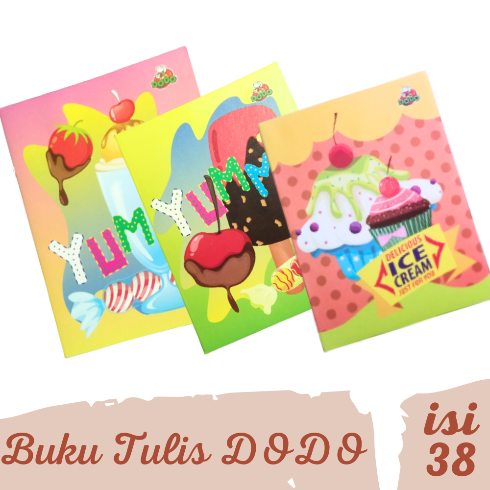 Jual BUKU TULIS DODO 38 LEMBAR (isi 10 buku) | Shopee Indonesia