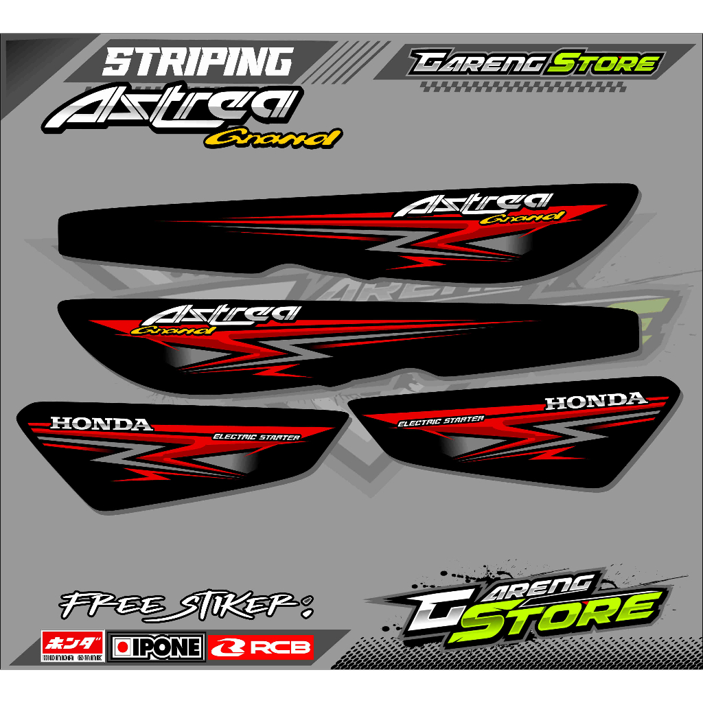 Jual STRIPING VARIASI ASTREA HONDA GRAND / STICKER LIST VARIASI MOTOR ...