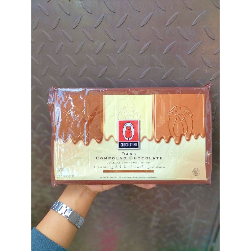 Jual TULIP CHOCOLATE COMPOUND DARK/ coklat/ cokelat/ coklat batang ...