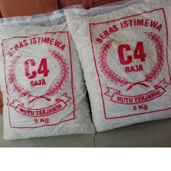 Jual Beras C4 Raja 5 kg | Shopee Indonesia