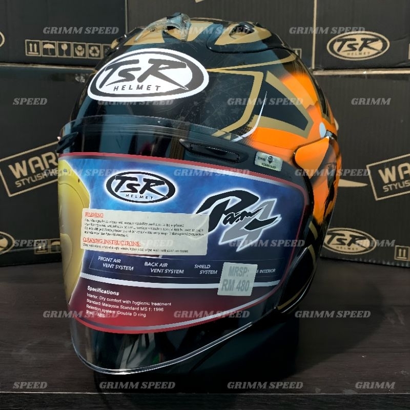 Jual HELM TSR RAM 4 PEDROSA SPIRIT GOLD | Shopee Indonesia