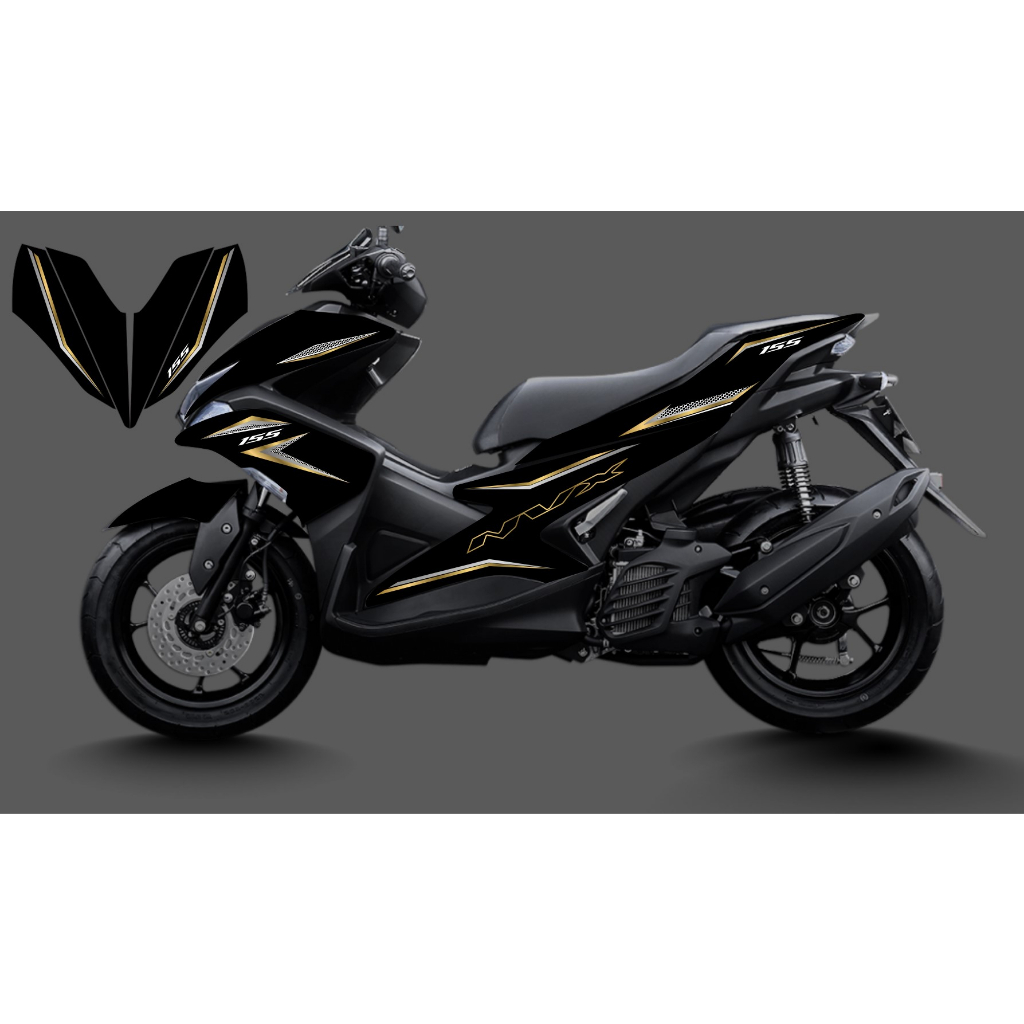 Jual STRIPING STICKER AEROX NVX 155 TRANSPARAN ULTIMATE GOLD | Shopee ...