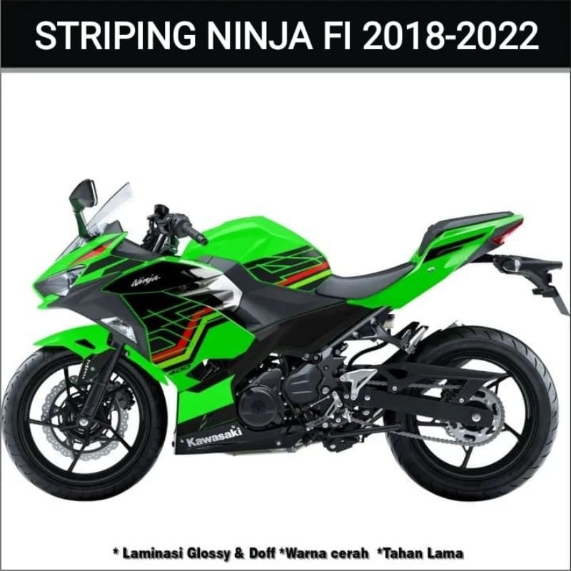 Jual STRIPING NINJA250 FI NEW 2018 - 2022 LIVERY NINJA 400 / DECAL ...