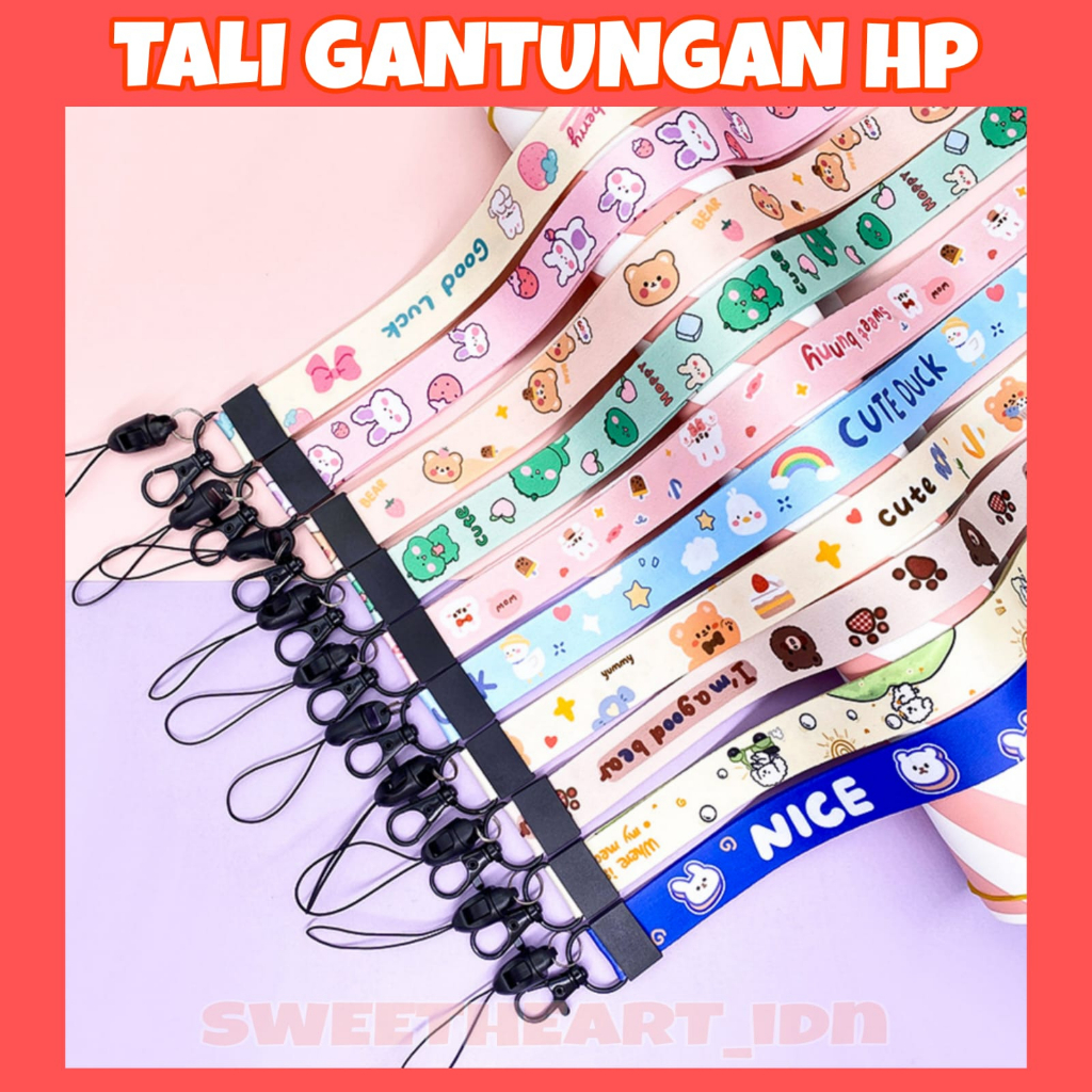 Jual Tali gantungan hp , kartu id card , kunci / gantungan hp strap ...