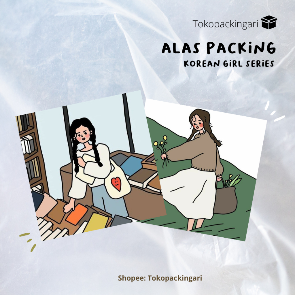 Jual Alas Packing | Korean Girl | Paper Aksesoris | FREE PLASTIK ...