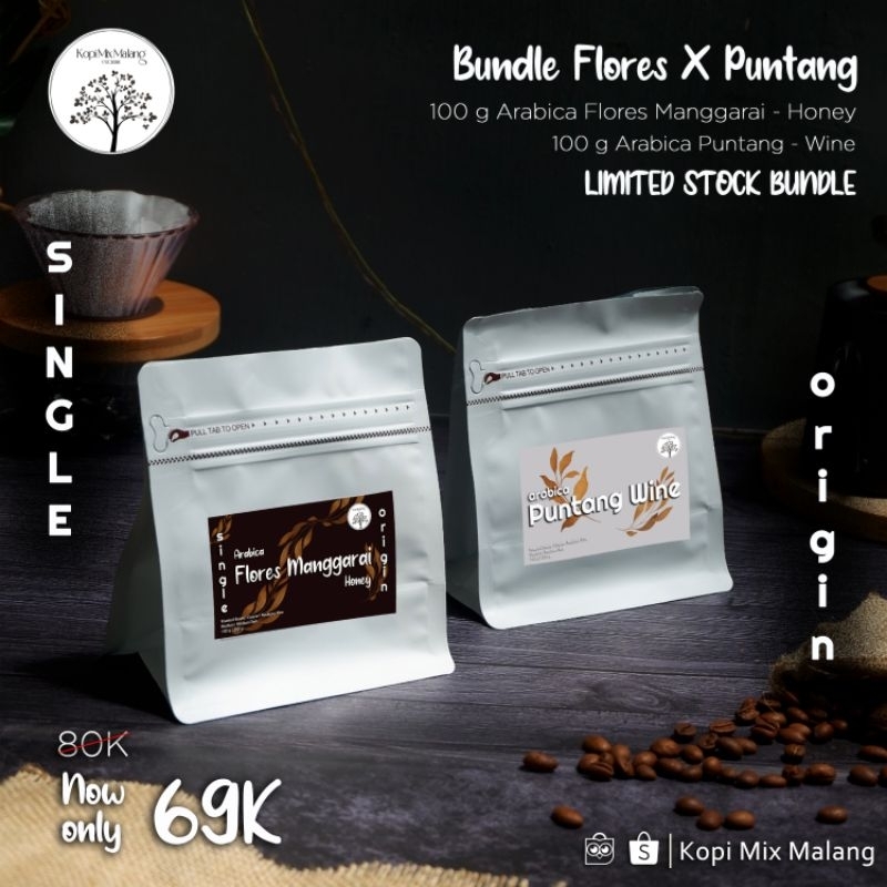 Jual Bundling Kopi Arabica Flores Honey & Puntang Wine | Shopee Indonesia