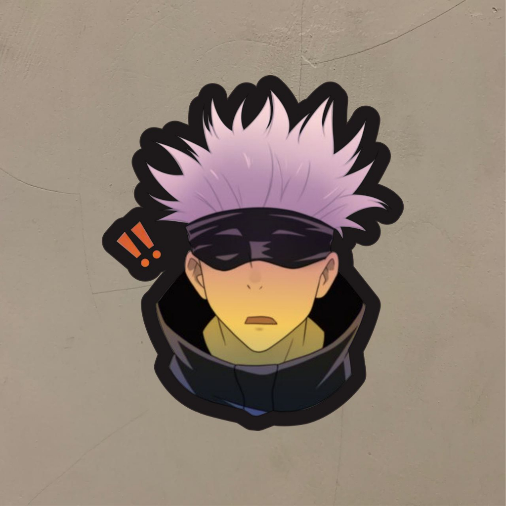 Jual Stiker Anime Hologram Gojo Pose Case Hp dan Laptop 7 Cm | Shopee ...