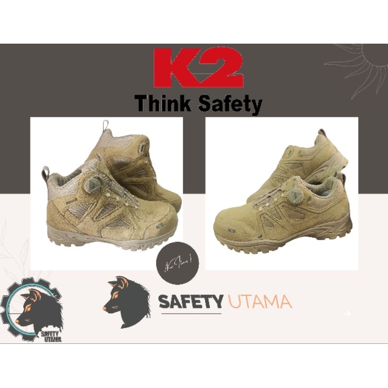 Jual Sepatu kerja outdoor safety shoes K2 67s 64s XGRIP BOA Fastrack Original BNWB | Shopee ...