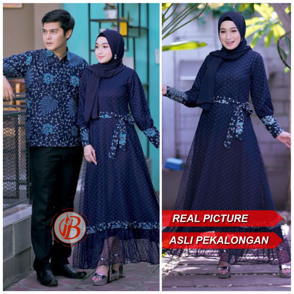 Jual Gamis Brukat Couple Terbaru, Gamis Remaja Batik Couple Untuk ...