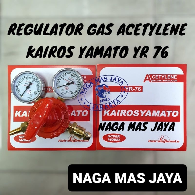 Jual REGULATOR GAS ACETYLENE KAIROS YAMATO YR 76 / REGULATOR ASETELIN YAMATO / REGULATOR LAS ...