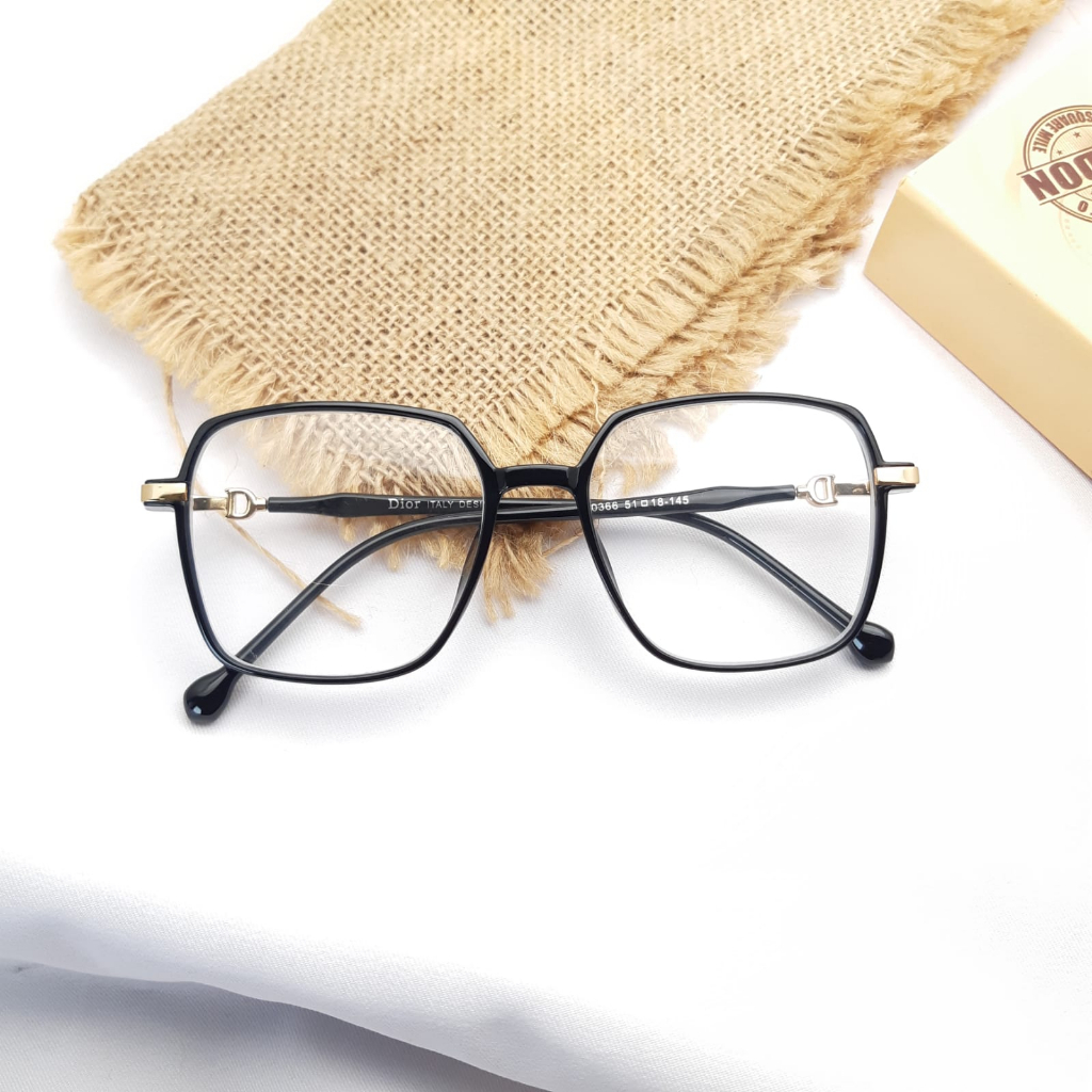 Jual Frame Kacamata Kotak Wanita 0366 Costum Lensa Minus Cylinder dan ...