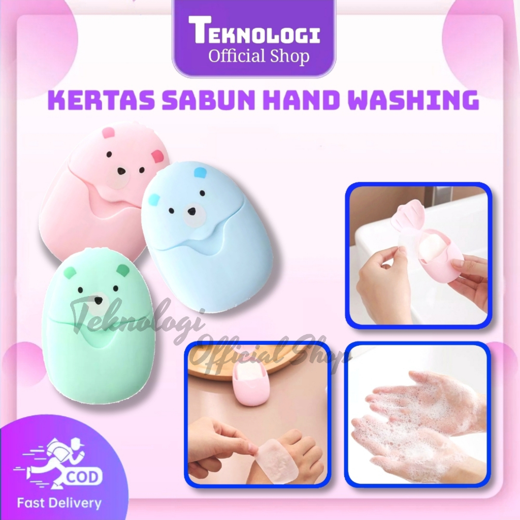 Jual Kertas Sabun Praktis Travelling Mudah Dibawa/ Disposable Hand ...