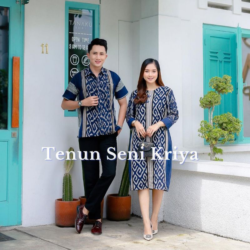 Jual READY STOK baju couple tenun - baju set couple keluarga - couple ...