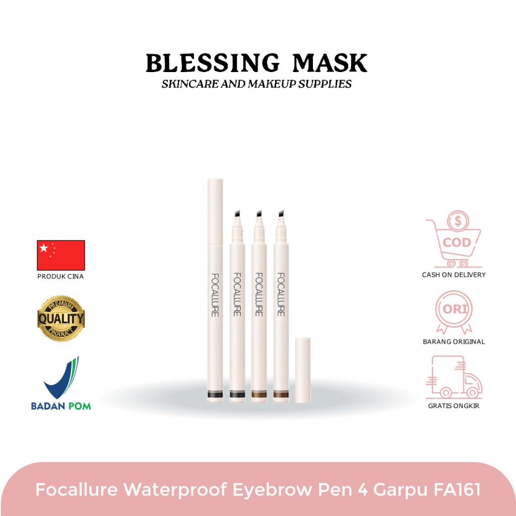 Jual FOCALLURE Anti air pensil alis 4 garpu alis natural eyebrow pen FA161 | Pensil Alis ...