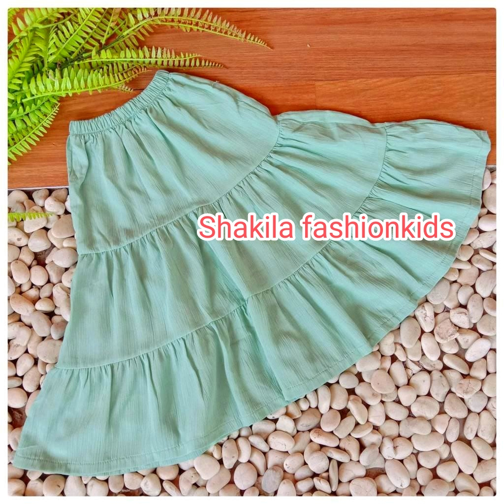 Jual Rok anak Cringke airflow/rok anak tanggung/rok anak perempuan/rok ...