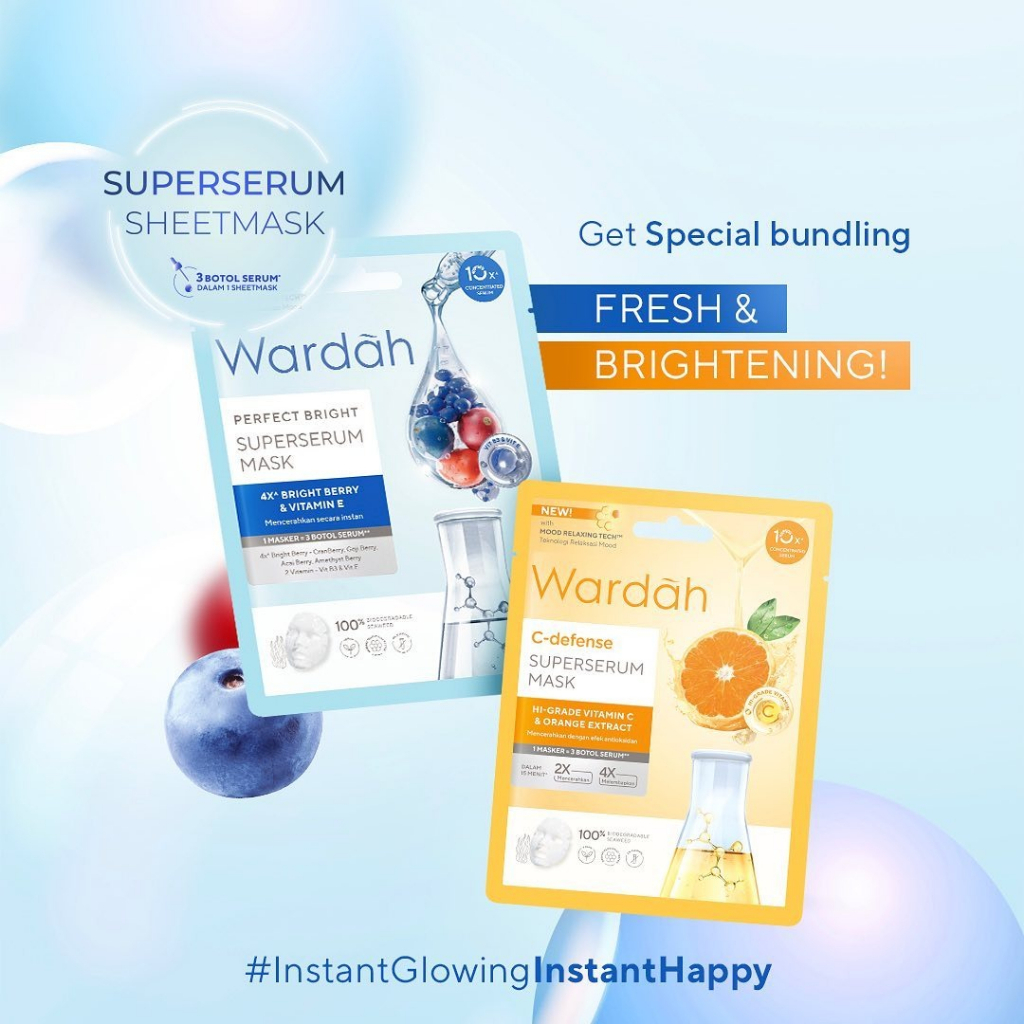 Jual Wardah Get Special Bundling C-defense + Perfect Bright Superserum ...