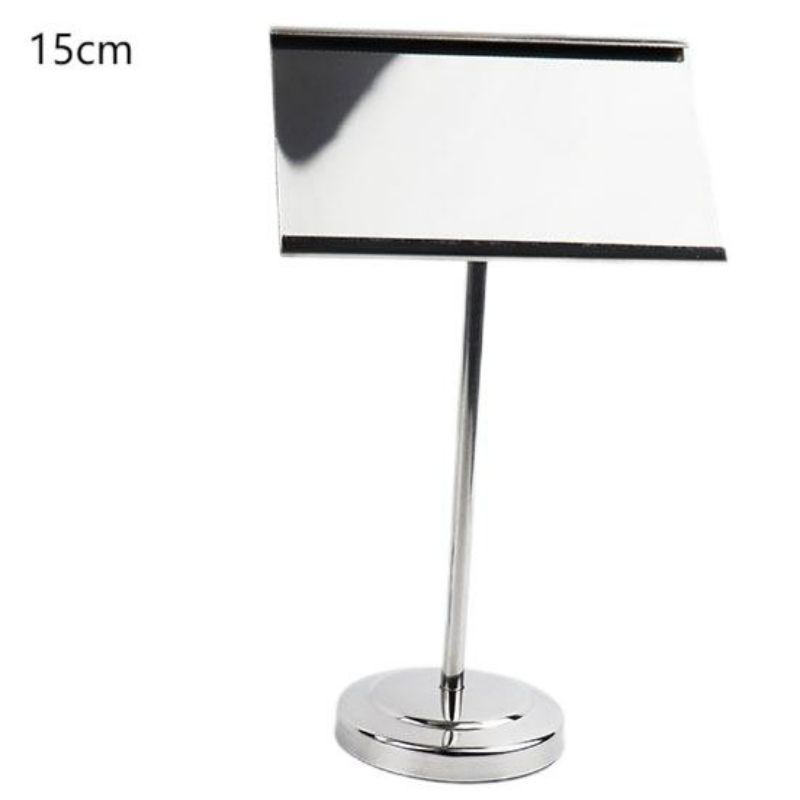 Jual Tiang Nomor Meja 15cm Menu Stand Display Stainless Table Number ...