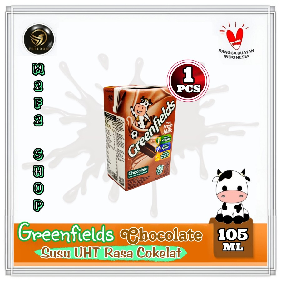 Jual Greenfields Susu Kotak UHT Chocolate Milk | Cokelat - 105 ml ...