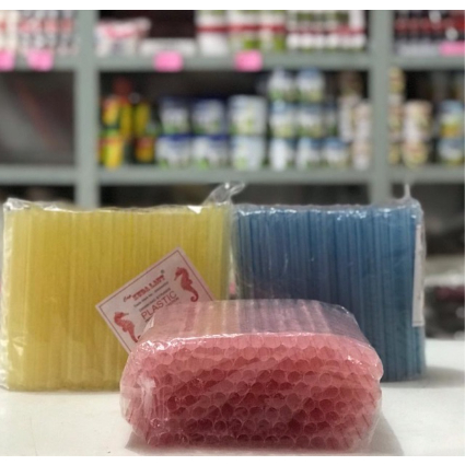 Jual Sedotan Bubble Tea Sedoran Boba Pipet Warna 10mm x 15cm 1 Bal 16 ...